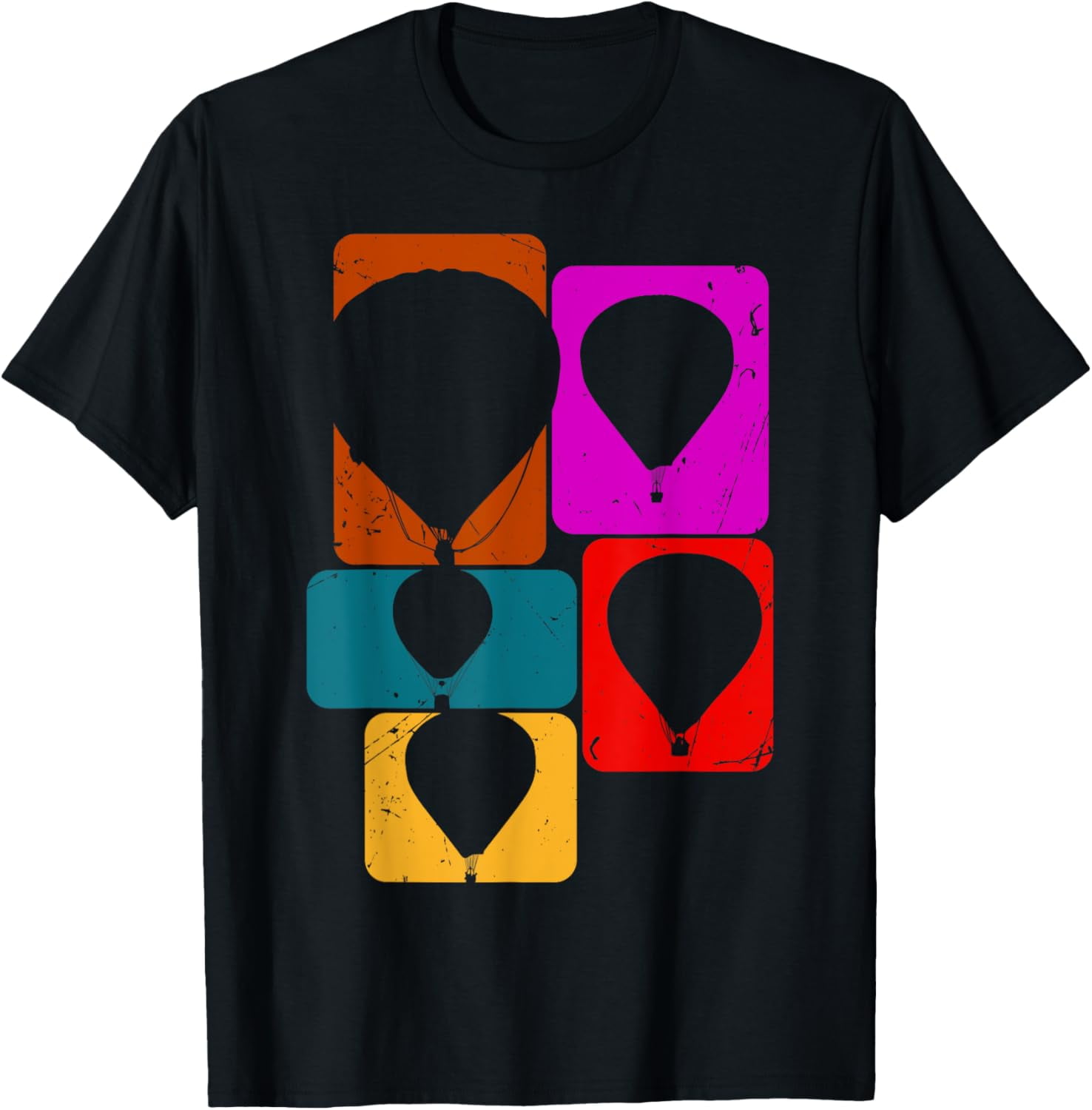 Hot Air Balloon Tshirt for Balloonist Retro Girls Ballooning T-Shirt ...