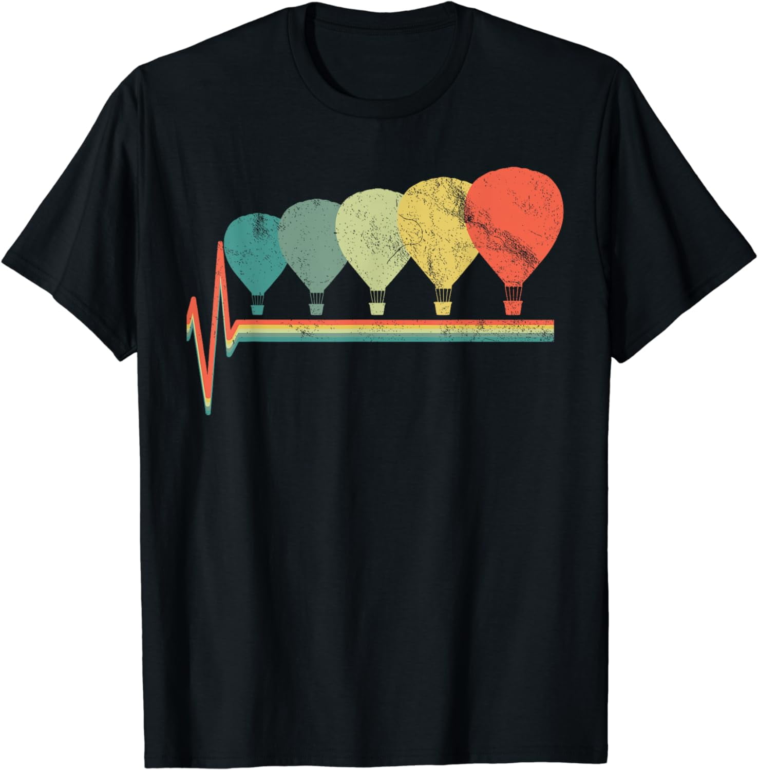 Hot Air Balloon Vintage Fly Pilot Aviator T-Shirt - Walmart.com