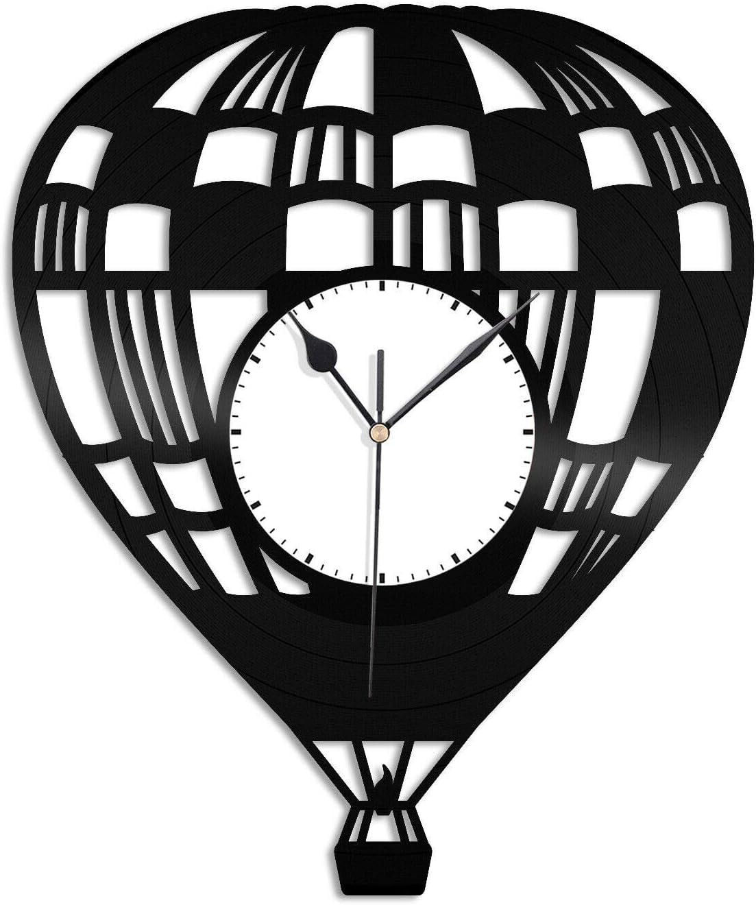 Hot Air Balloon Vinyl Wall Clock,Vinyl Record Clock Wall Art Unique ...
