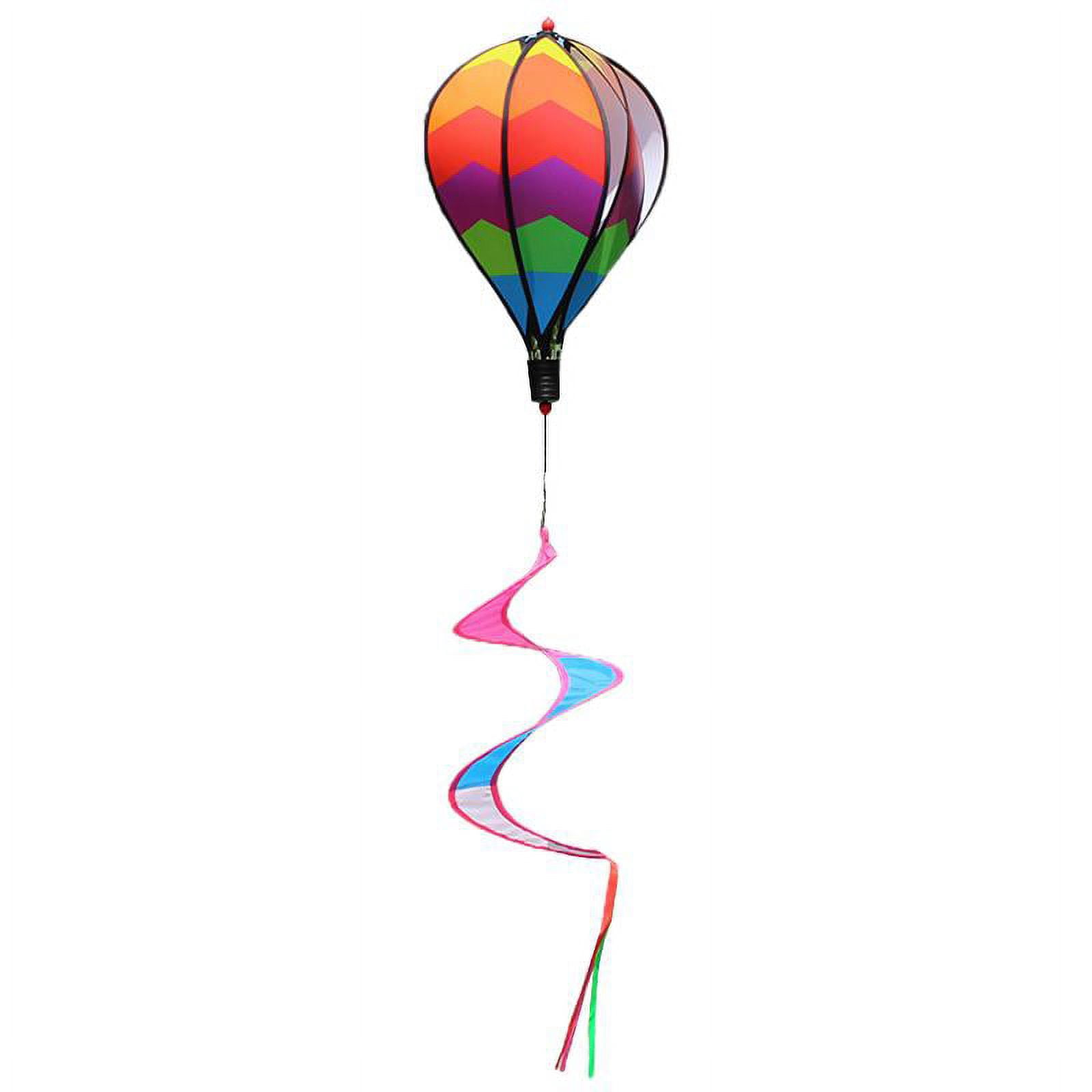 Hot Air Balloon Wind Spinner Rainbow Pinwheel Windsocks Spiral Windmill ...