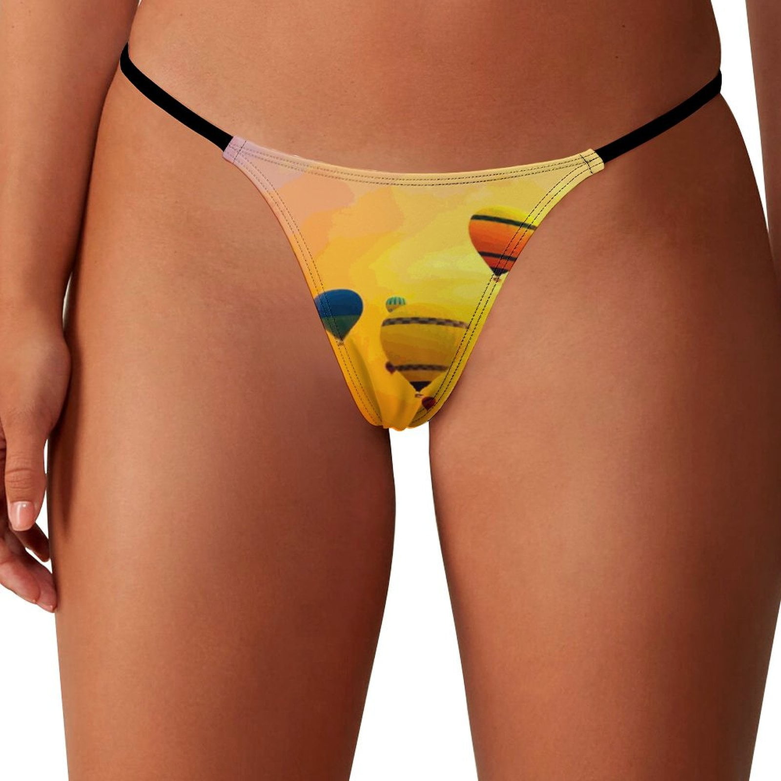 Hot Air Balloon Women's Thongs Panties G-Strings T-back Underwear Bikini String Underpants ...