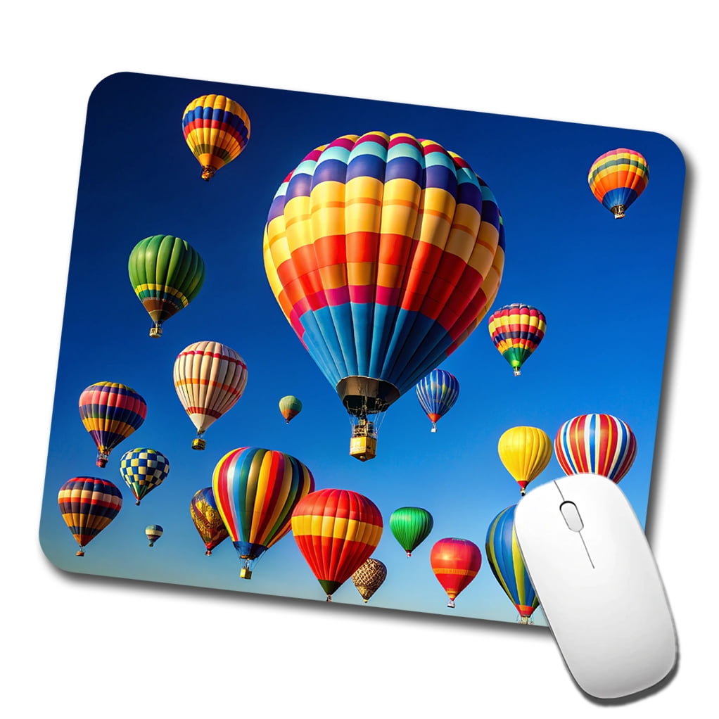 Hot Air Balloons Against a Blue Sky Mouse Pad Low Profile Gaming Mat ...