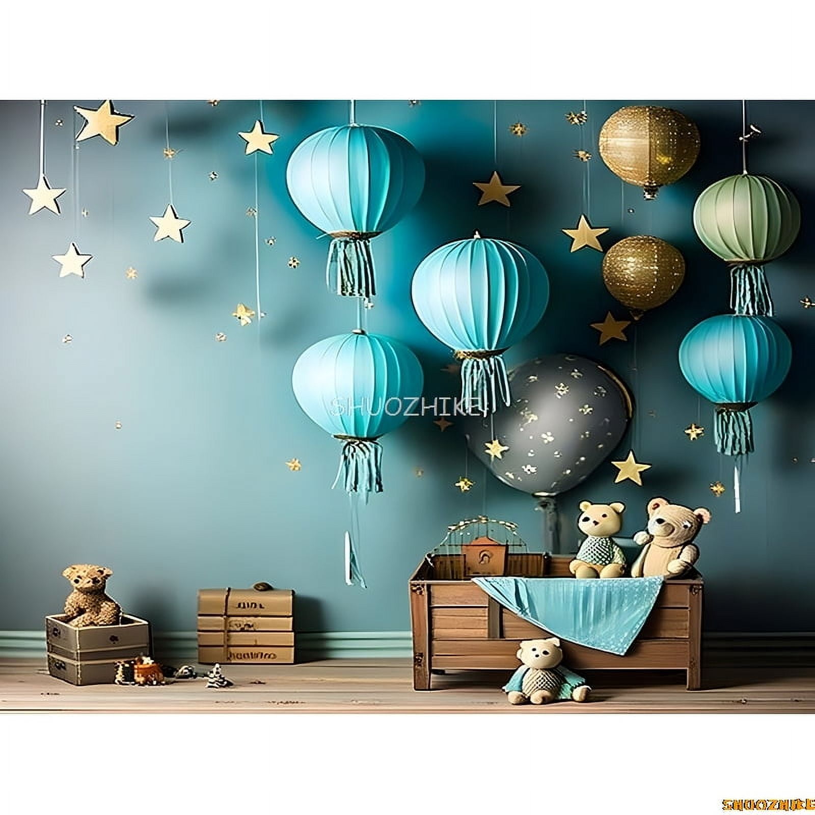 Hot Air Balloons Birthday Party Photography Backdrops Props Newborn ...