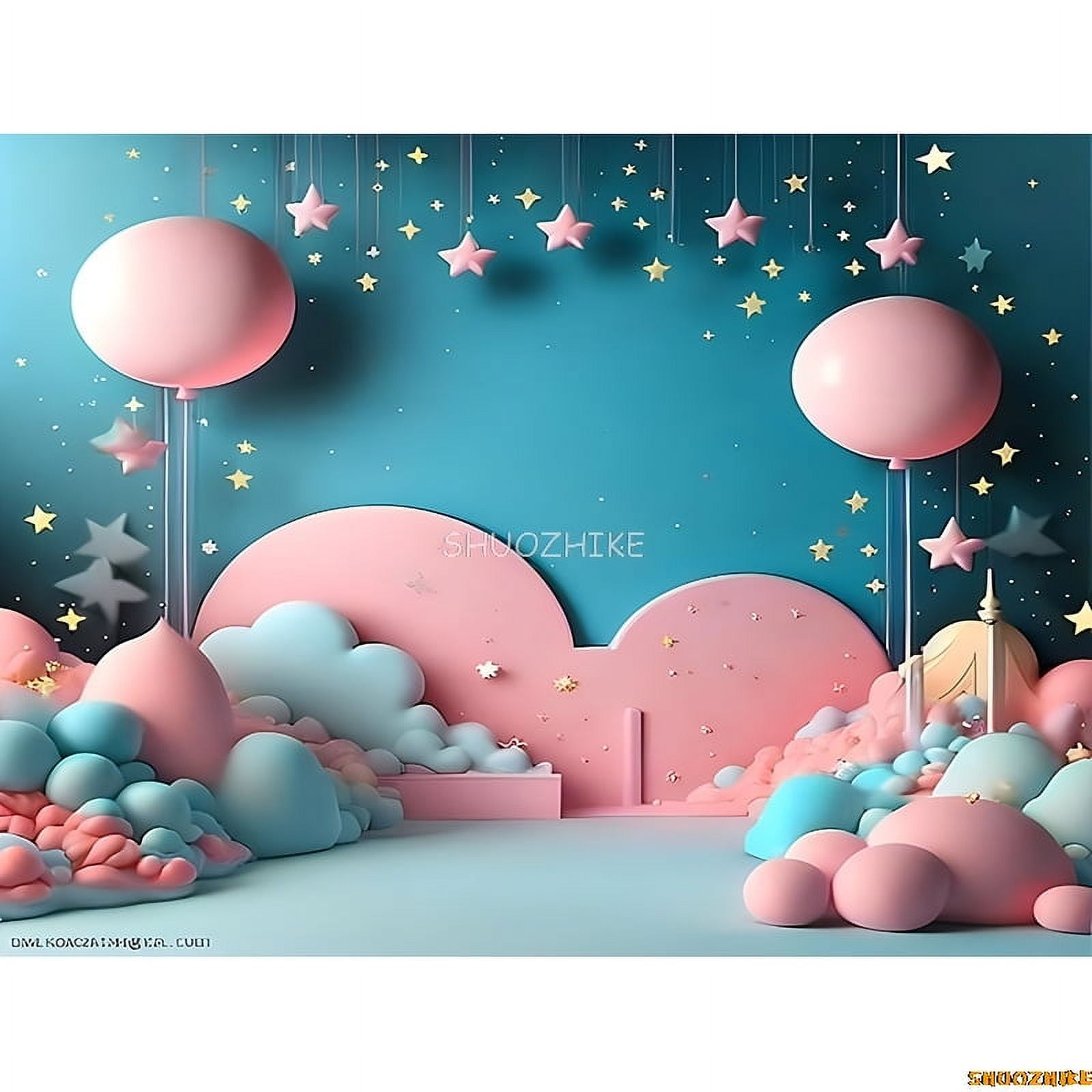 Hot Air Balloons Birthday Party Photography Backdrops Props Newborn ...