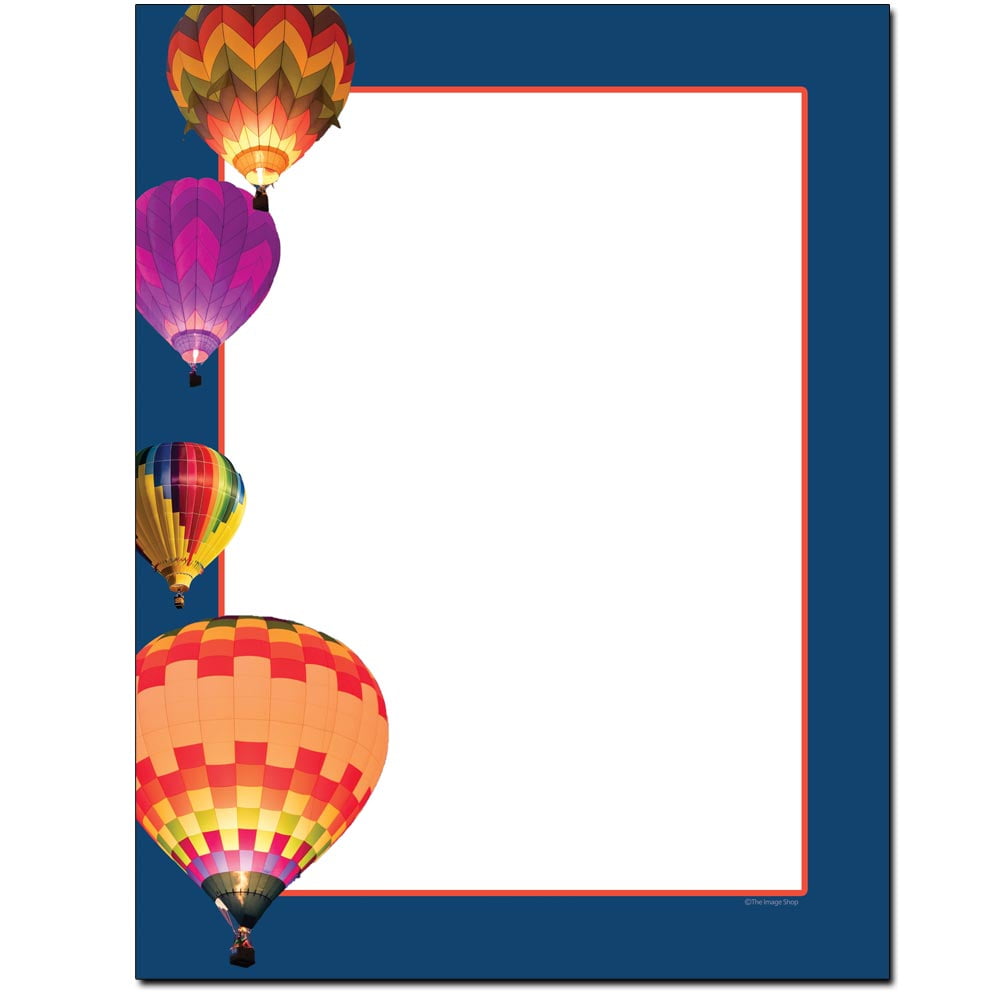 Hot Air Balloons Letterhead, Printer & Copier Paper, 100 Sheets per ...