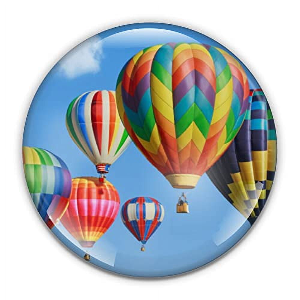 Hot Air Balloons Paperweight in Gift Box, 3 Inch Crystal Dome, Perfect ...