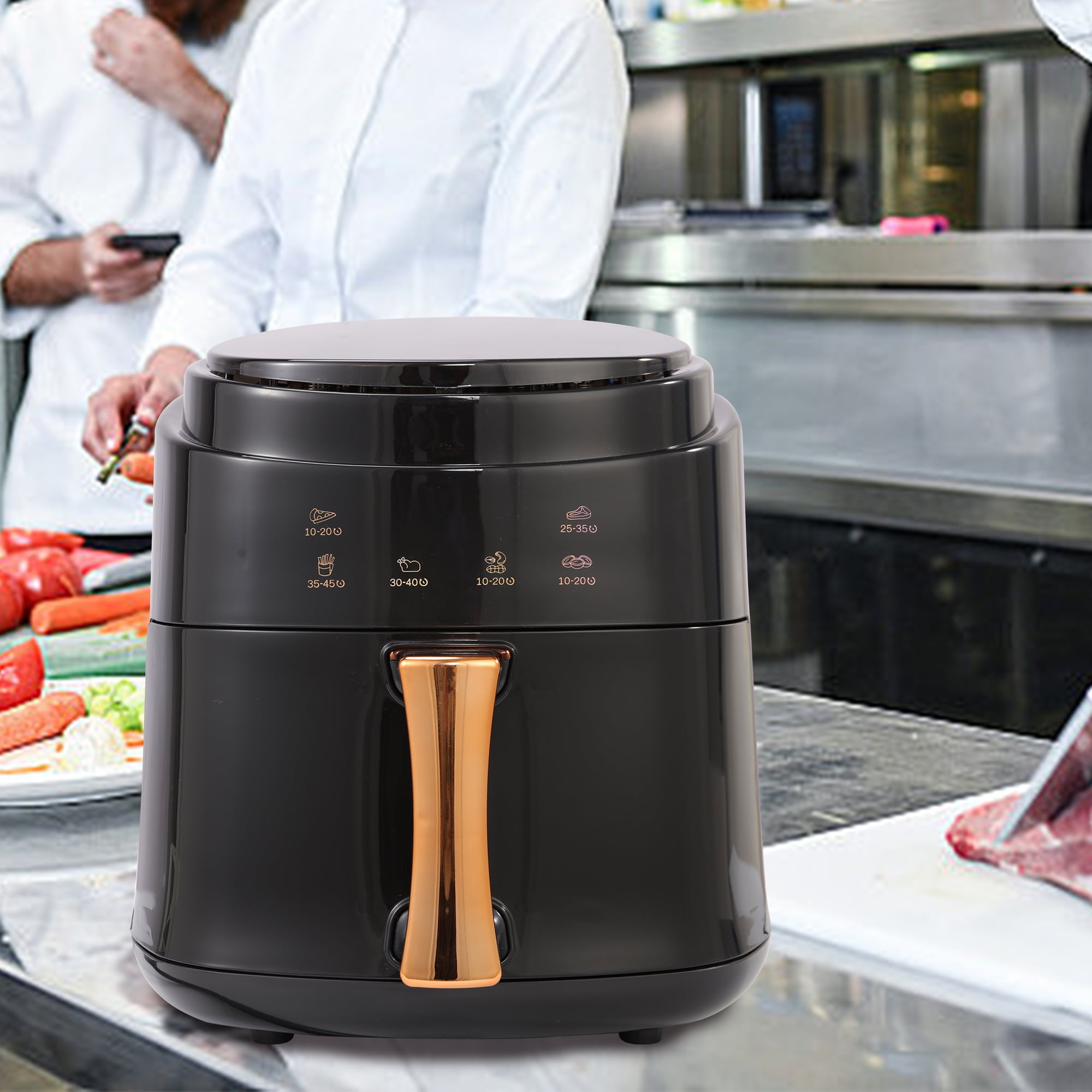 Hot Air Fryer Cooker with 6 Preset Cooking Functions 6-in-1 Air Fryer 7 ...