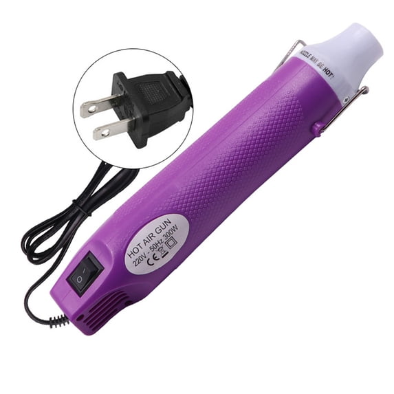 Hot Air Gun, Digital Display Purple Mini Industrial Heat Gun, 1 Pack US ...