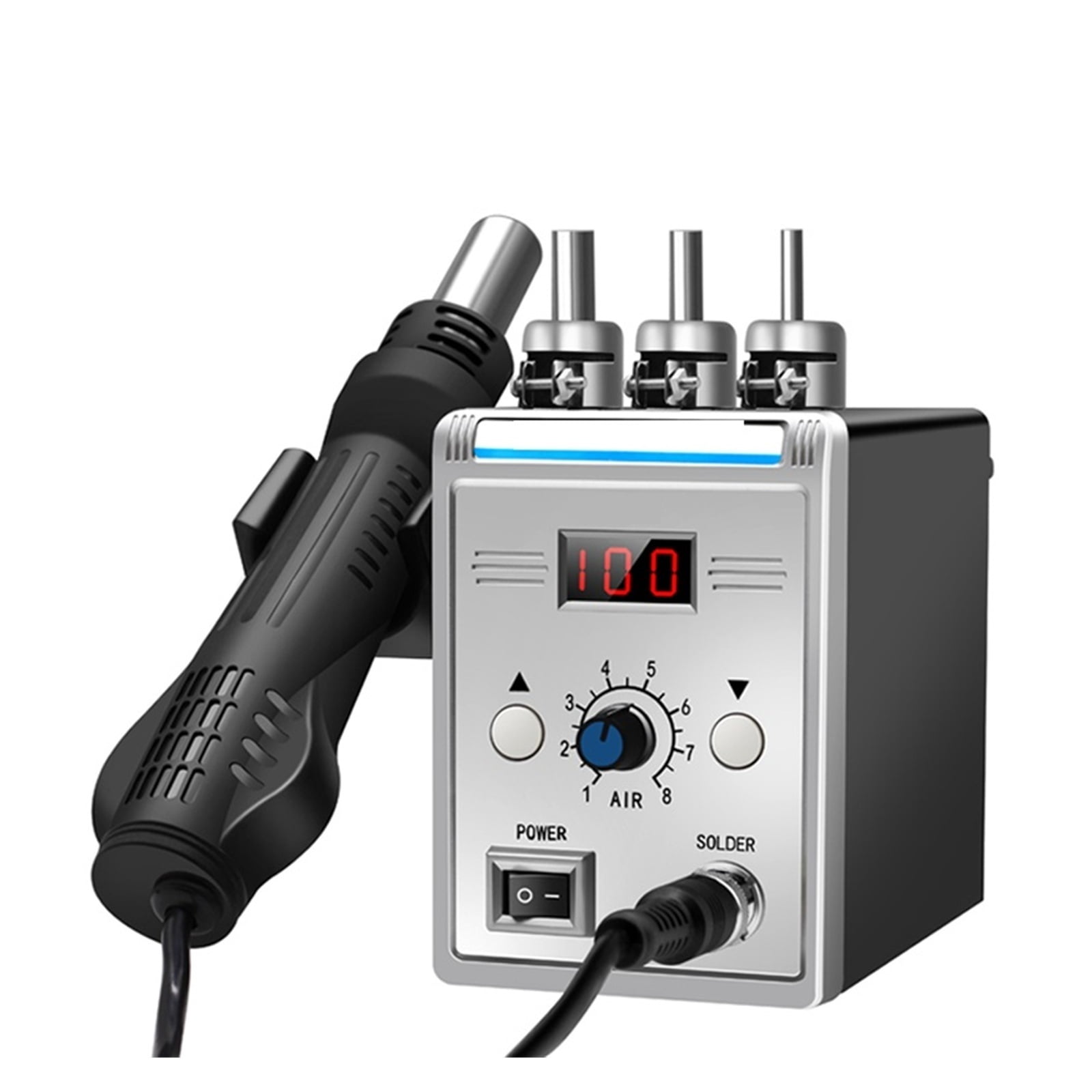 Hot Air Machine 858D Rework Solder Station Heat Machine 700W Hair Dryer ...