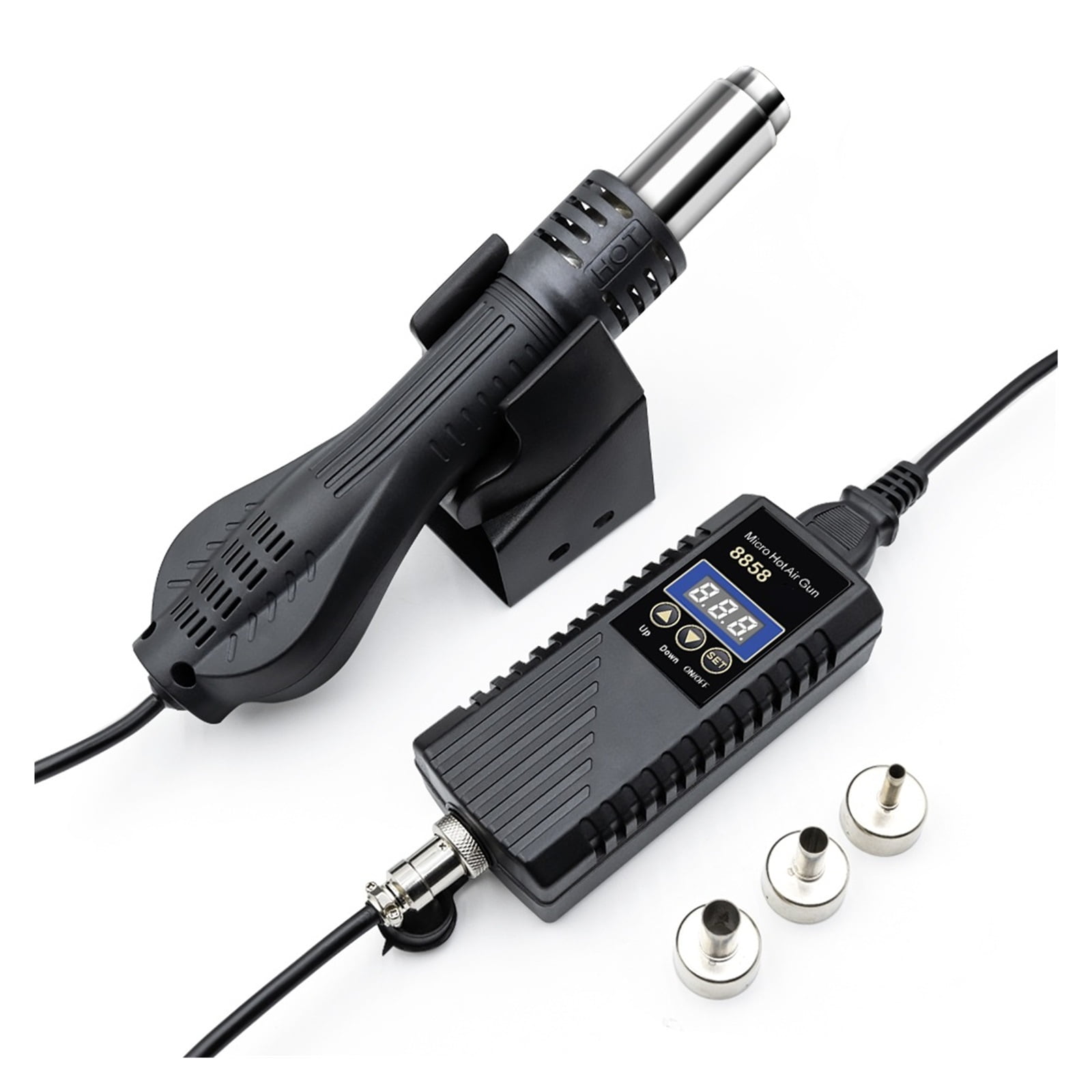 Hot Air Machine Micro Rework Soldering Station Adjustable Temperature ...