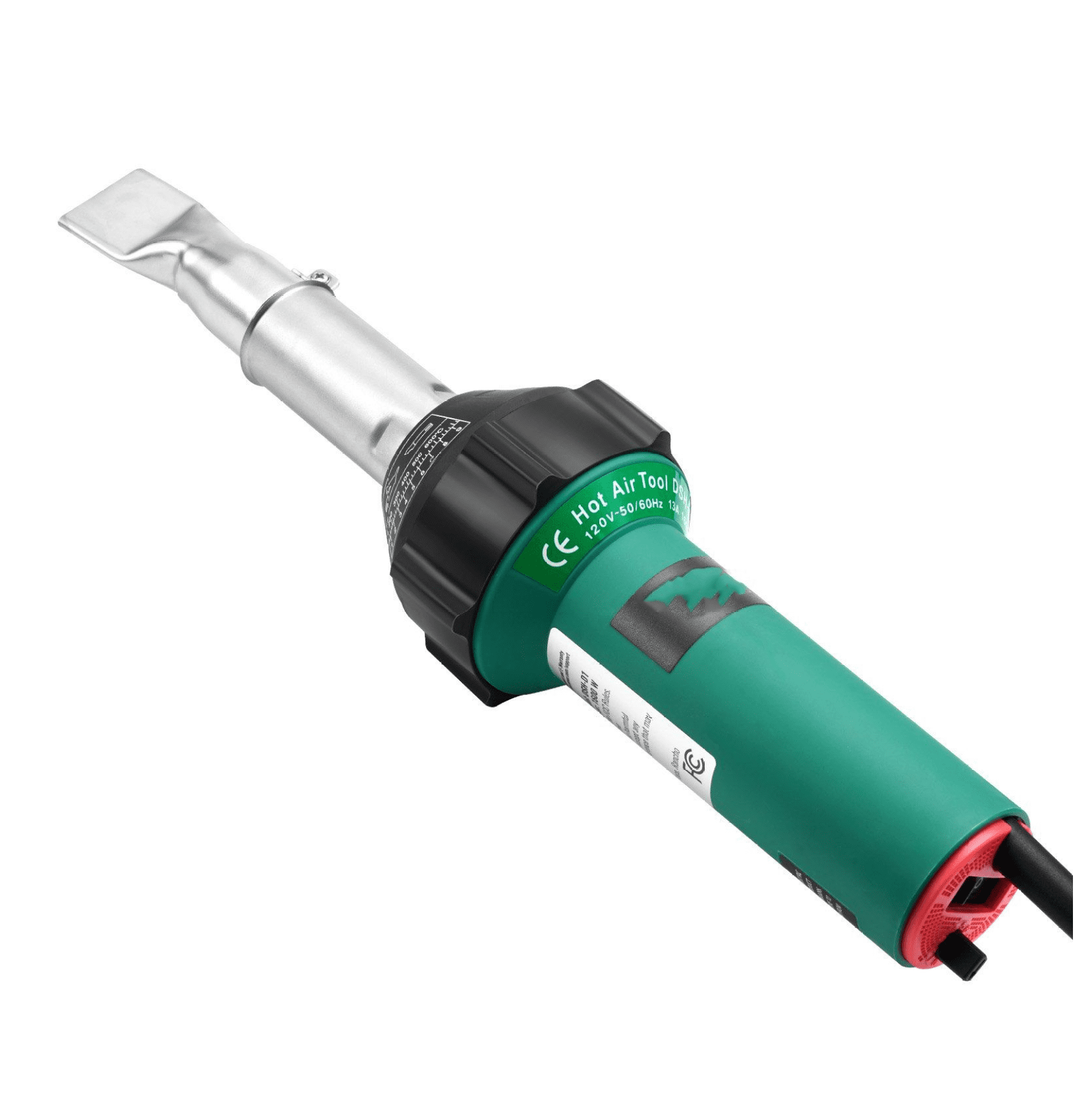 Hot Air Plastic Welder 1600W PVC TPO Vinyl Heat Gun Kit with 4 Nozzles ...