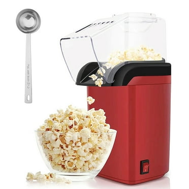 Evjurcn Hot Air Popcorn Popper with Measuring Cup 1200w Mini Popcorn ...
