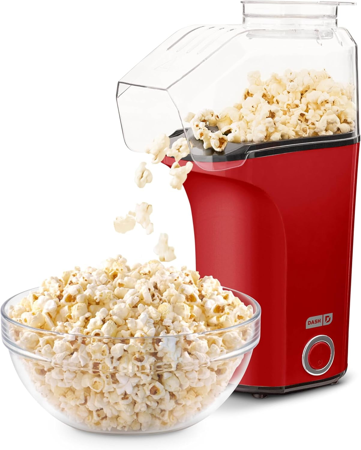 Hot Air Popcorn Popper Maker with Measuring Cup to Portion Popping Corn ...