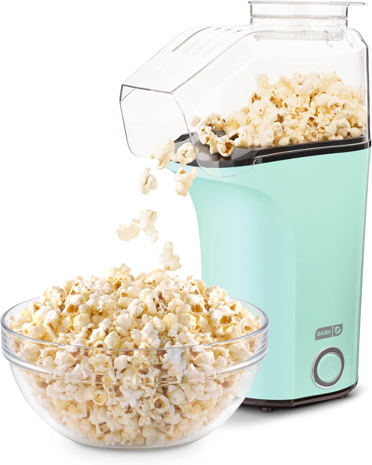 Hot Air Popcorn Popper Maker with Measuring Cup to Portion Popping Corn ...