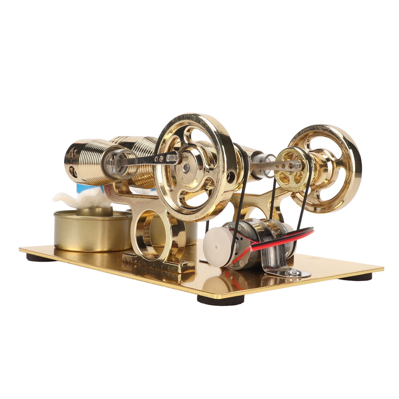 Hot Air Stirling Engine Golden Color Easy Assembly Stainless Steel ...