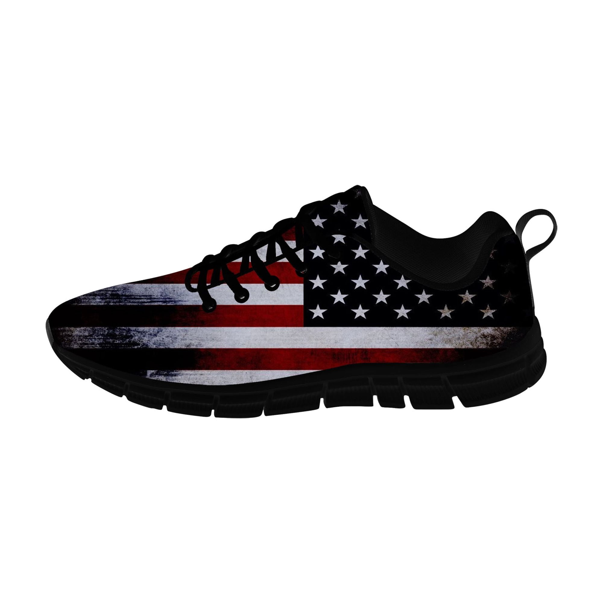 Hot American Flag Sports Shoes Mens Womens Teenager Sneakers Casual ...