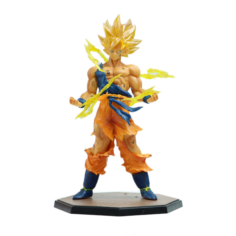 Hot Anime Son Goku Super Saiyan Figure 17cm/6.69in Goku DBZ Action ...