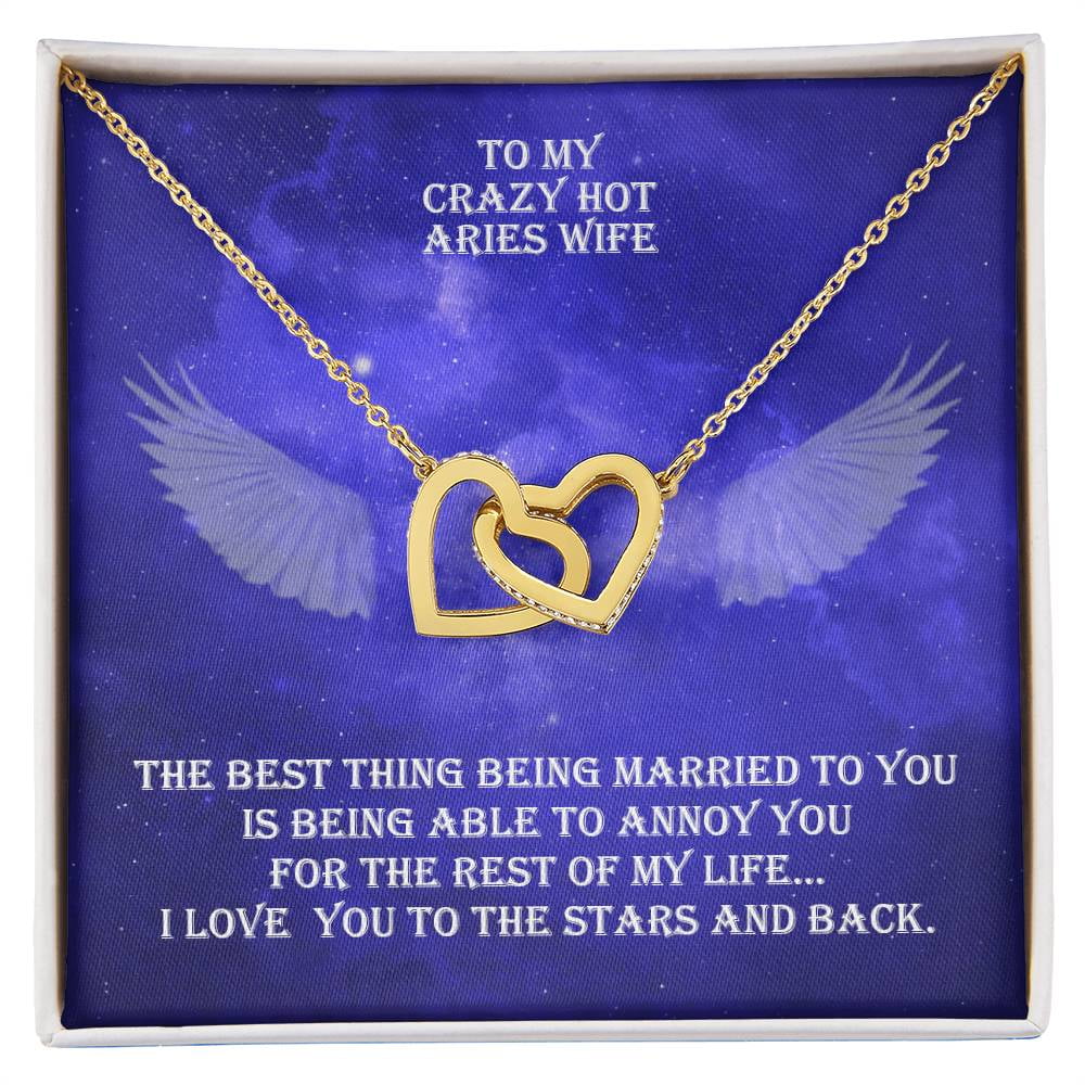 Hot Aries Wife With Personal Message Card And Jewelry Box, Interlocking ...