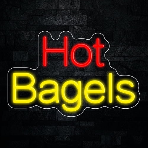 Hot Bagels LED Neon Sign 17"L x 11"H #33173 - Walmart.com