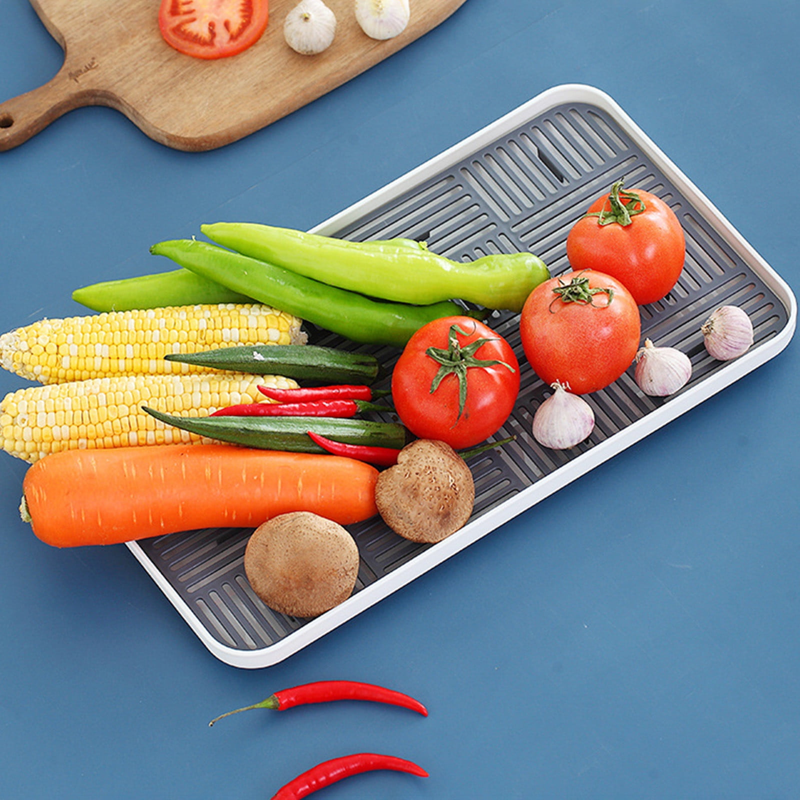 Hot Bargain, Draining Board, Household Double Layer Drain Tray, Kitchen ...