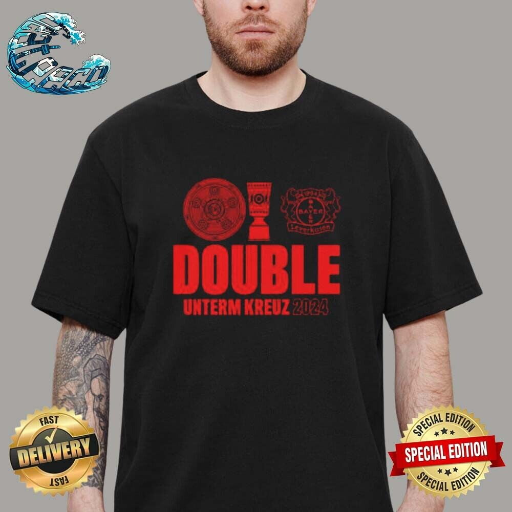 Hot Bayer 04 Leverkusen Double Unterm Kreuz 2024 T-Shirt - Walmart.com