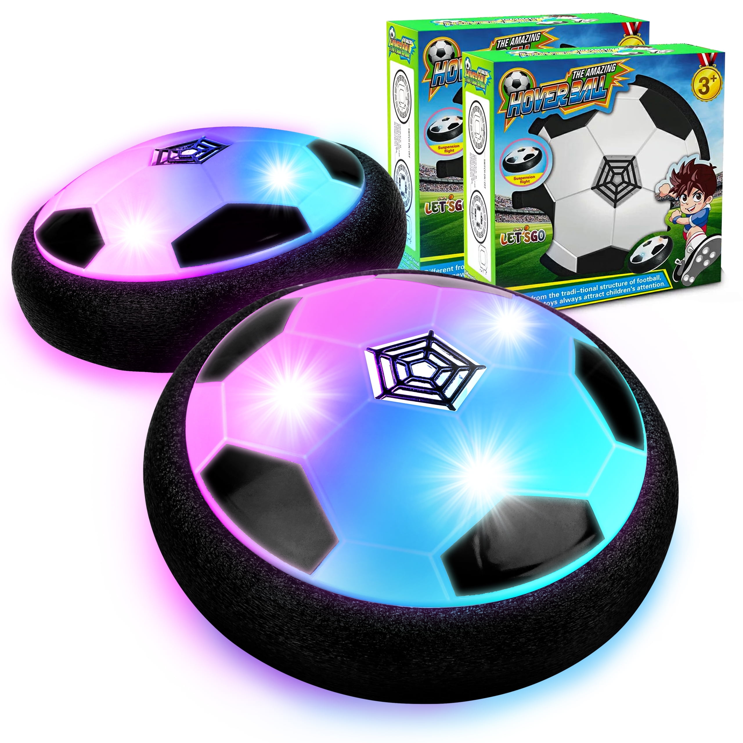 Hot Bee LED Hover Soccer Balls, 2 Pack Indoor Toy, Perfect Gift for ...