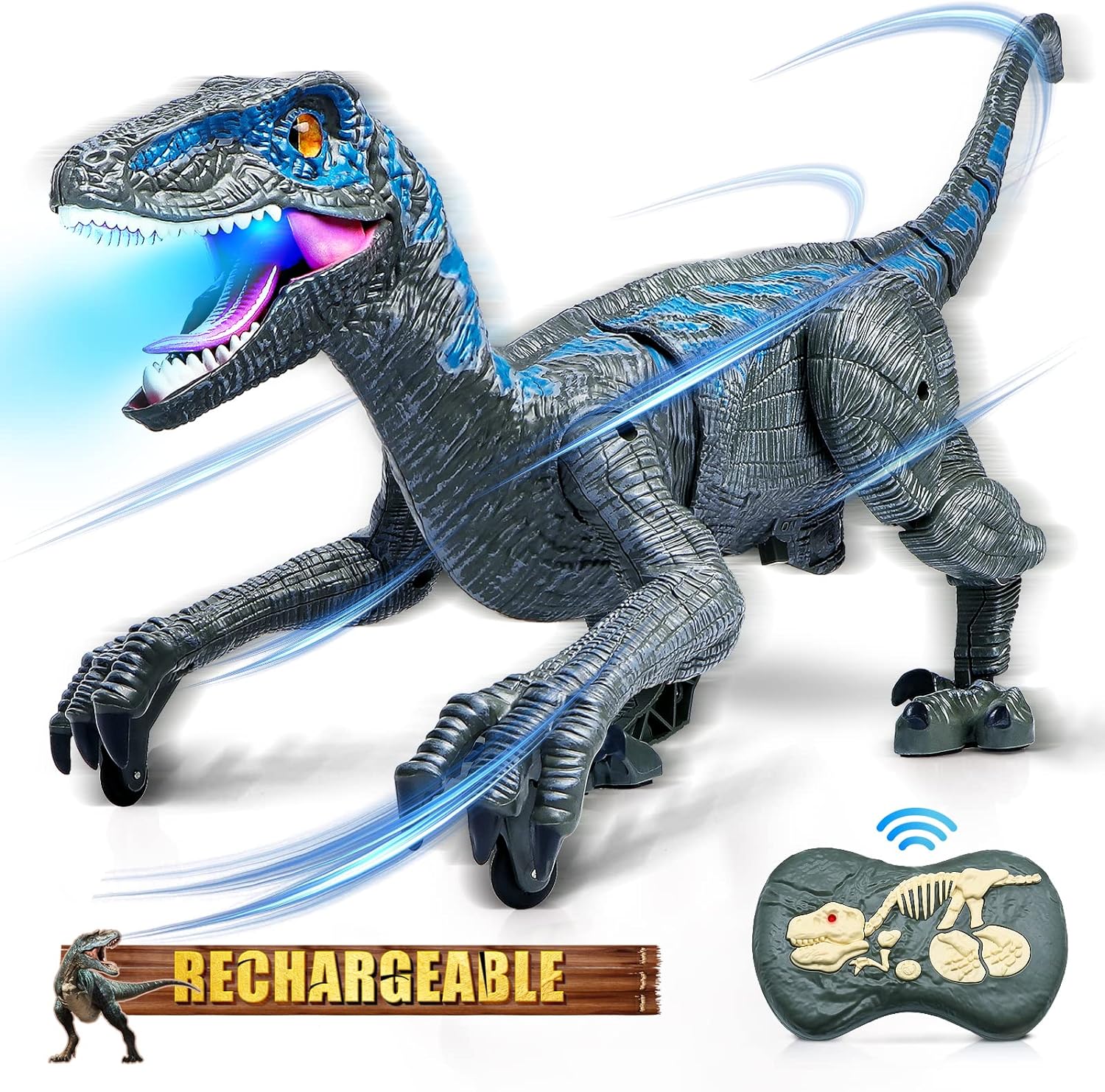 Jurassic World Roar Attack Dinosaur Action Figure Toys 4 Year Olds & Up ...