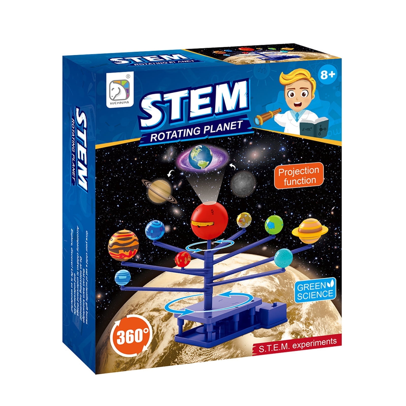 Hot Bee STEM Solar System Kit Toys, Rotating Planet Model, Astronomy ...