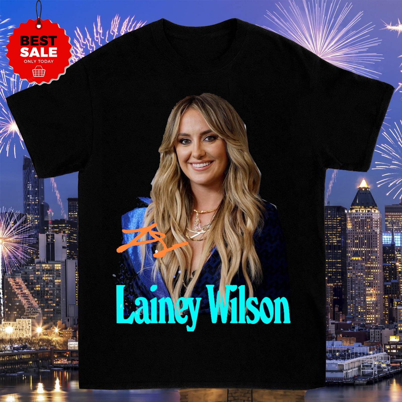 Hot Best Top Lainey Wilson Beautiful Signature On T Shirt S-4XL EE832 ...