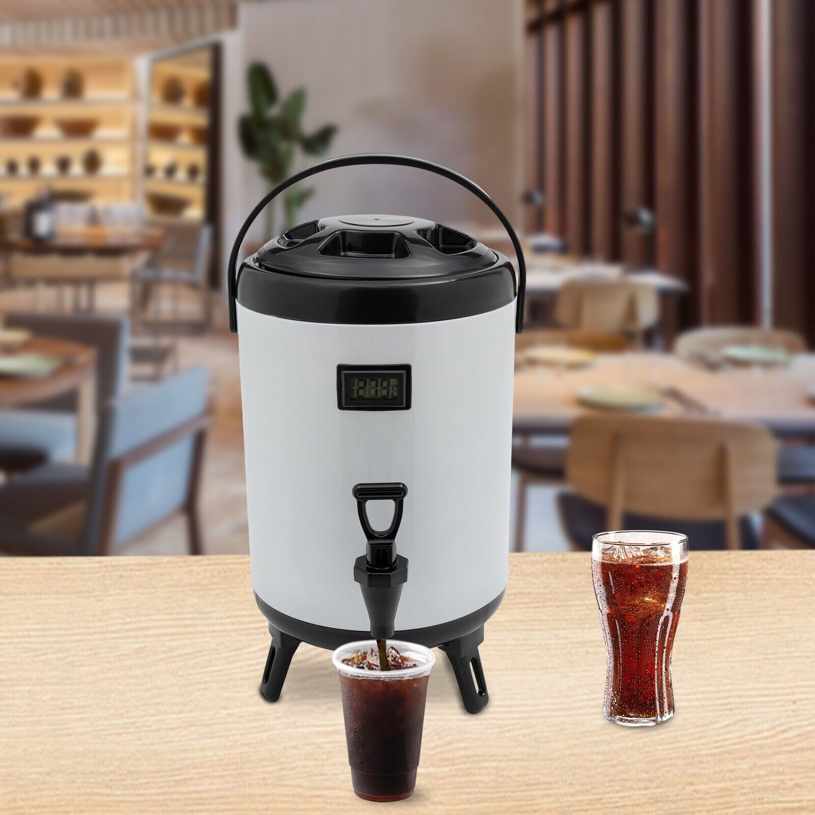 Hot Beverage Dispenser, Stainless Steel Insulated Beverage Dispenser ...