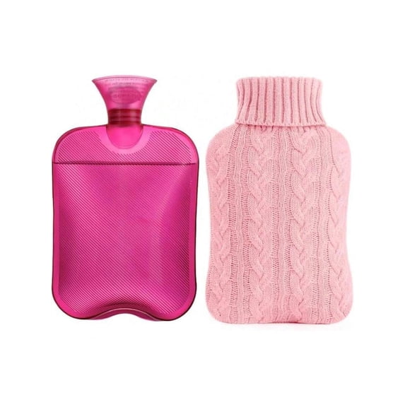 Hot Bottle With Knitted Cover 2L Hot Bag Hot And Cold Compress Hand ...