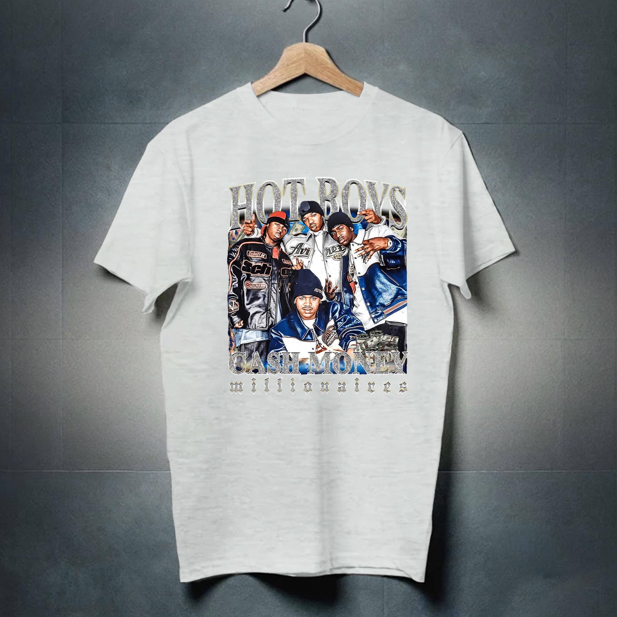 Hot Boys Graphic Shirt, Cash Money Millionaires Tee, Bootleg Style ...