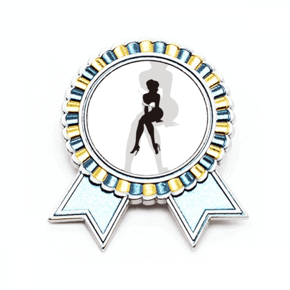 Hot Bra Beautiful Woman Art Deco Fashion Badge Brooch Pin Winner Award ...