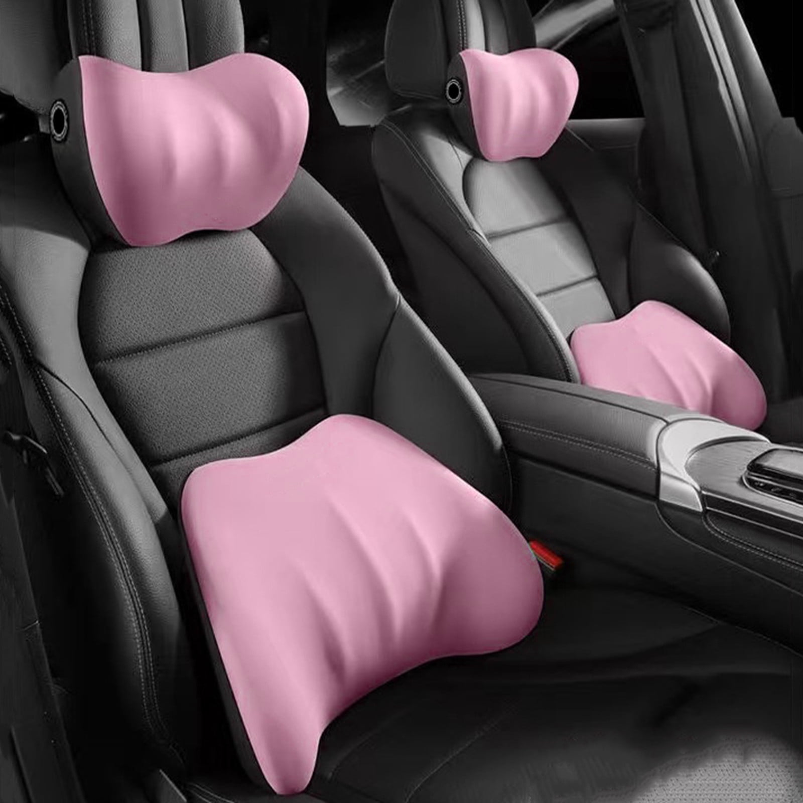 Car Headrest Lumbar Support Set In Car Driver's Seat Lumbar Support In ...