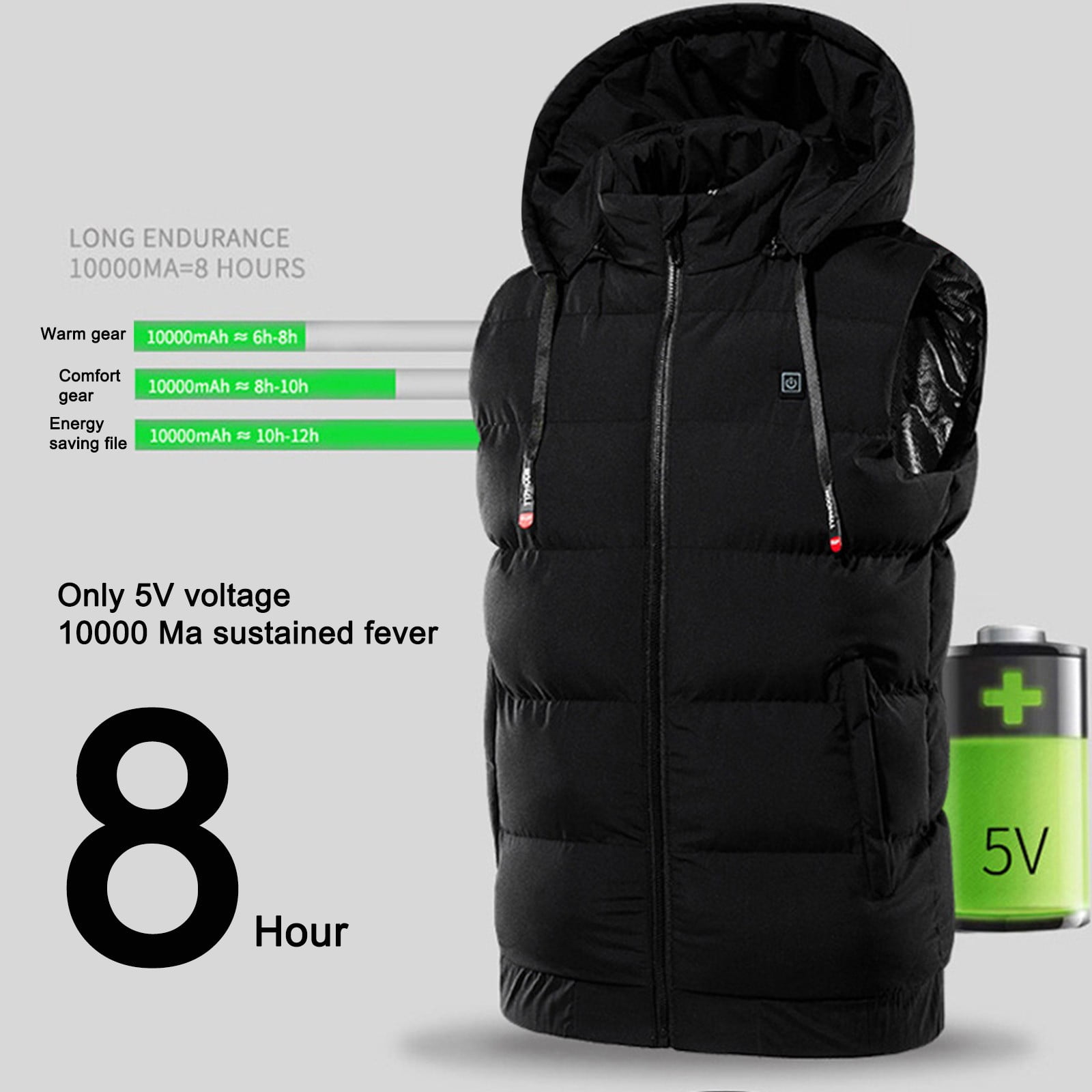 Hot Buy! Heated Outdoor Jacket with 9 Heating Zones, Rechargeable ...
