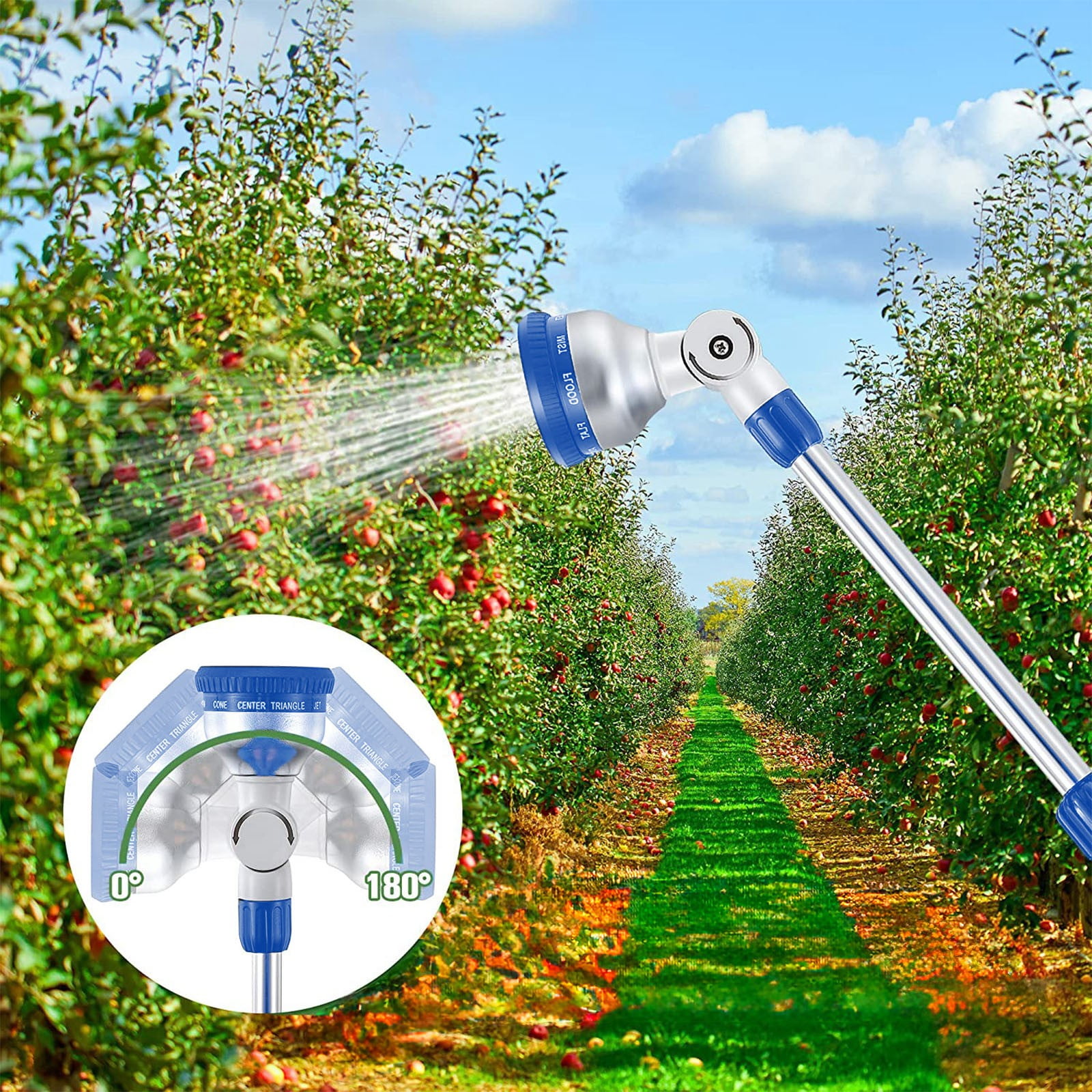 Hot Buy! Ywbawe Extended Rod Multifunction Garden Sprinkler, Watering ...