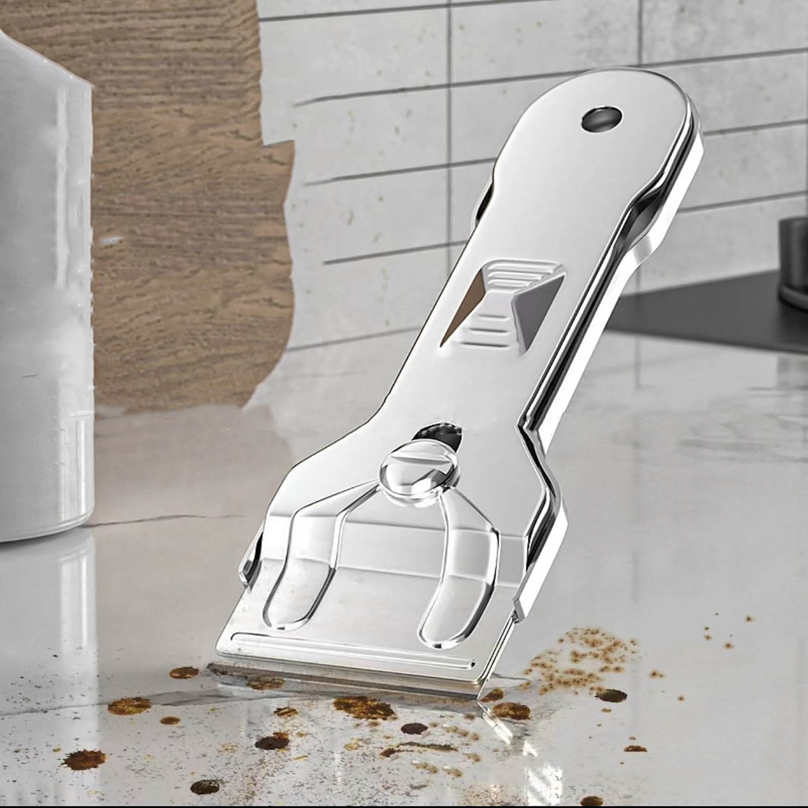 Hot Buy! Ywbawe Stainless Steel Scraper, Small Kitchen Spatula and ...