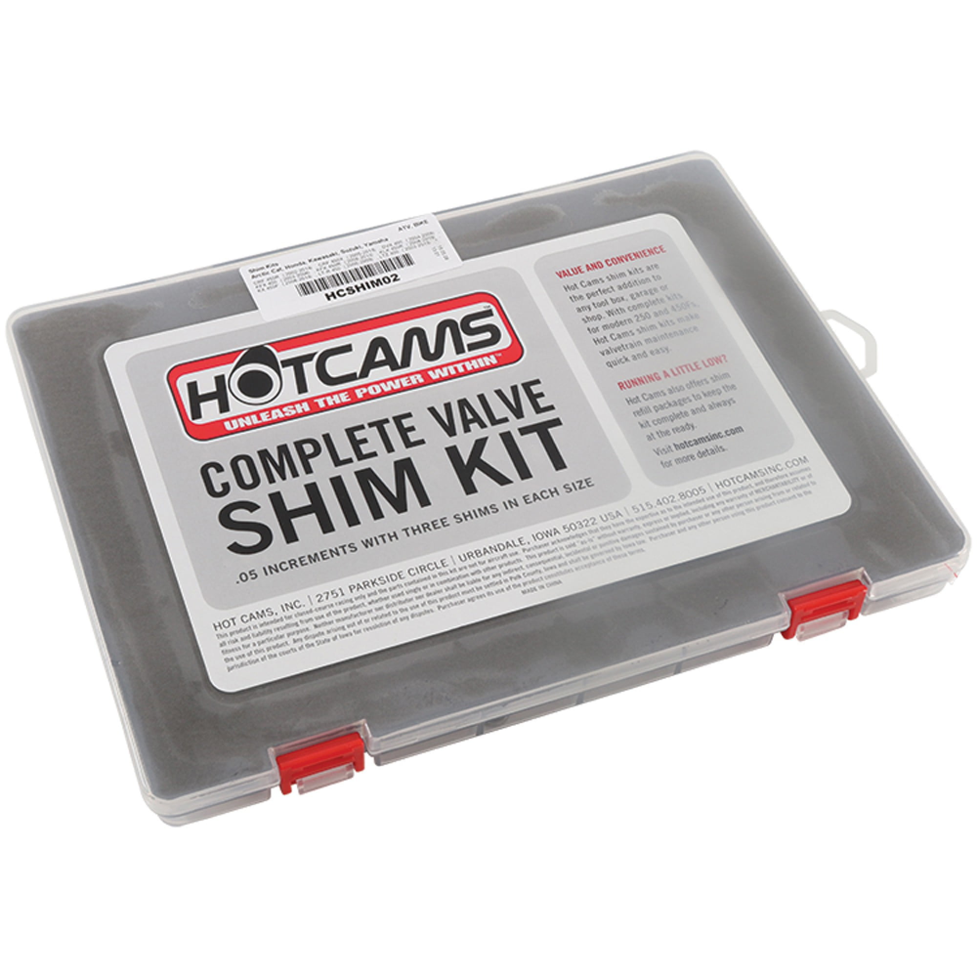 Hot Cams Complete Shim Kit HCSHIM02 For Artic Cat DVX 400, Honda CRF ...
