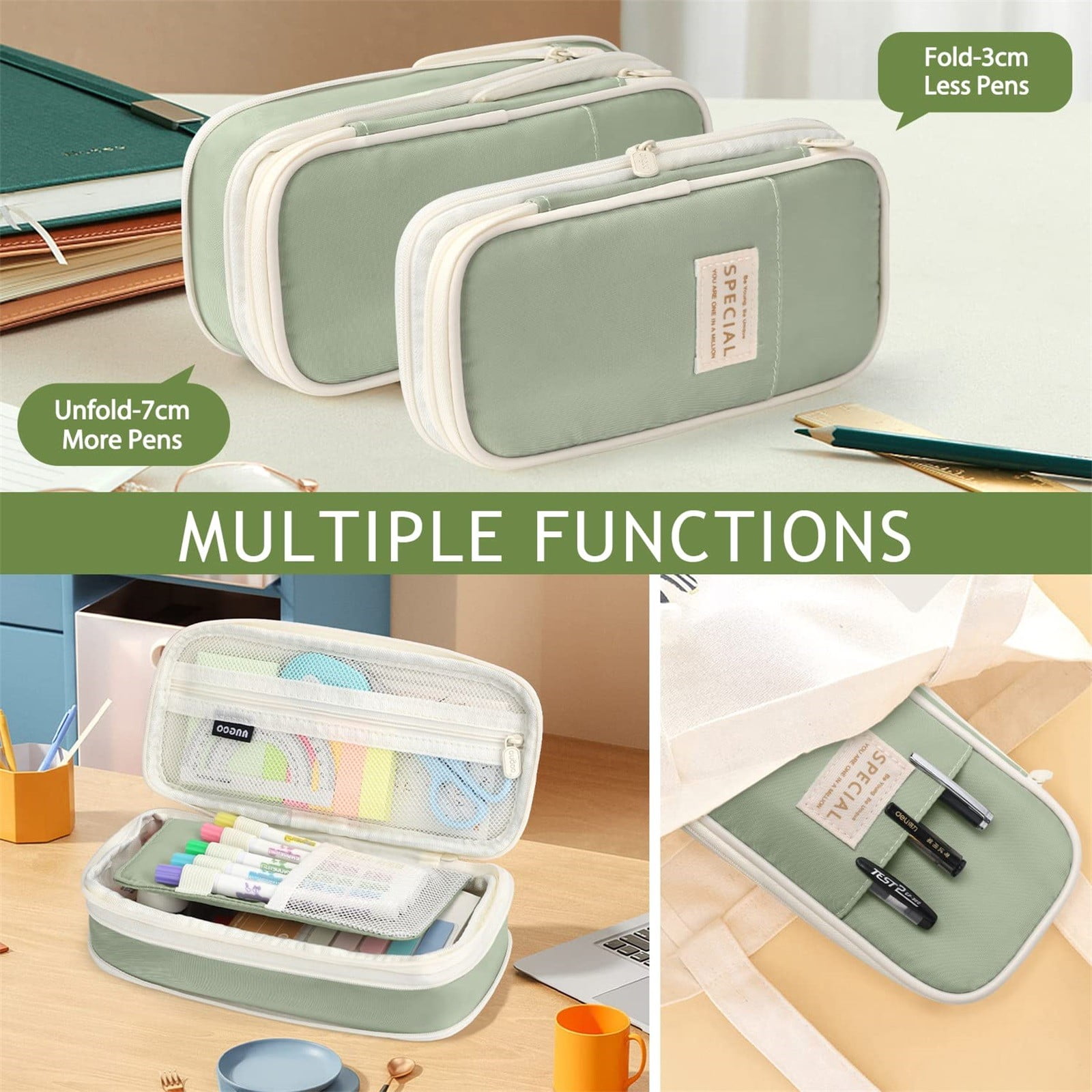 Hot!Canvas Pencil Cases,Pencil Case Big Capacity Pencil Pouch Storage Bag - Walmart.com