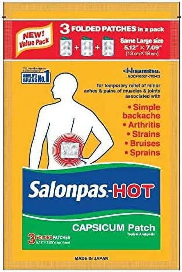 -Hot Capsicum Patch 3 Count (Pack Of 6) - Walmart.com