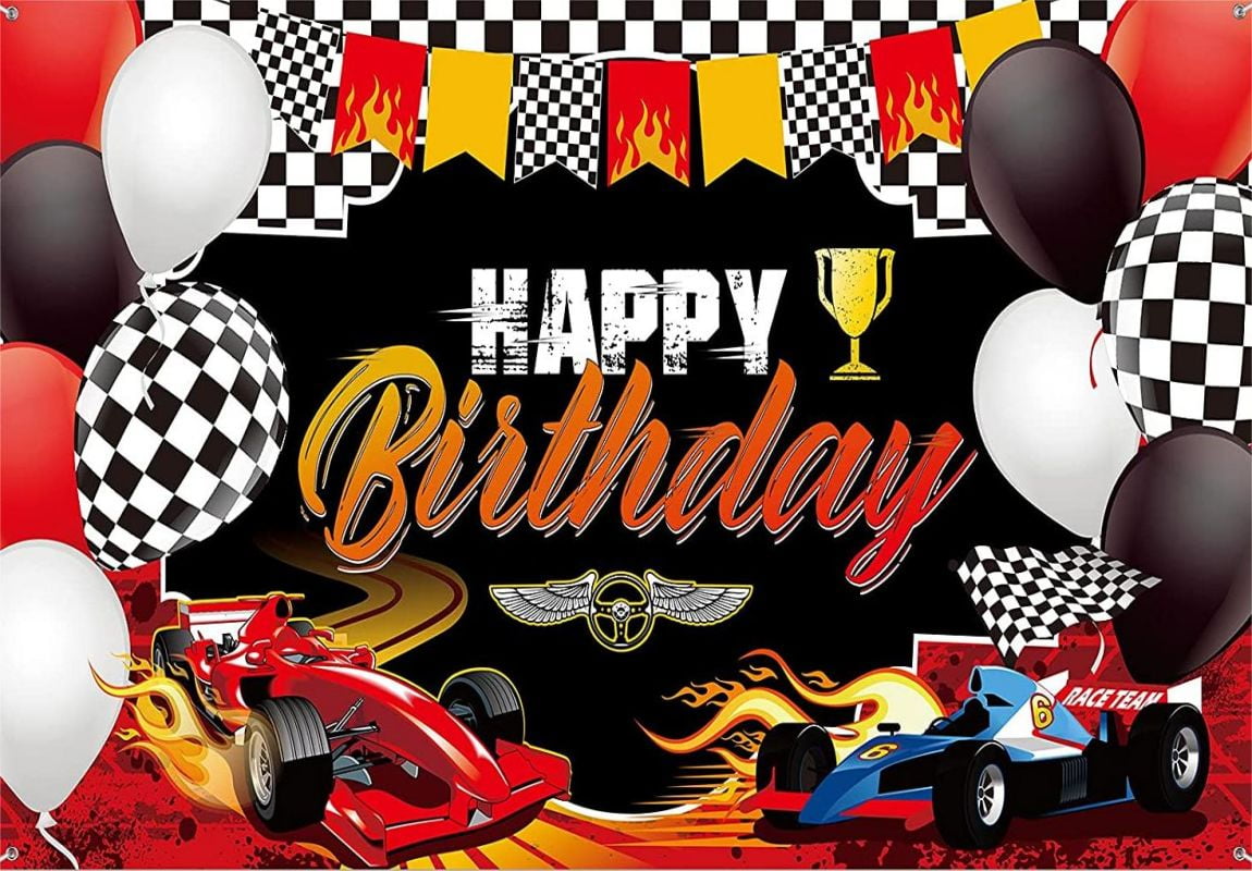 Hot Car Background Photography Backdrops Party Photo Banner Birthday ...