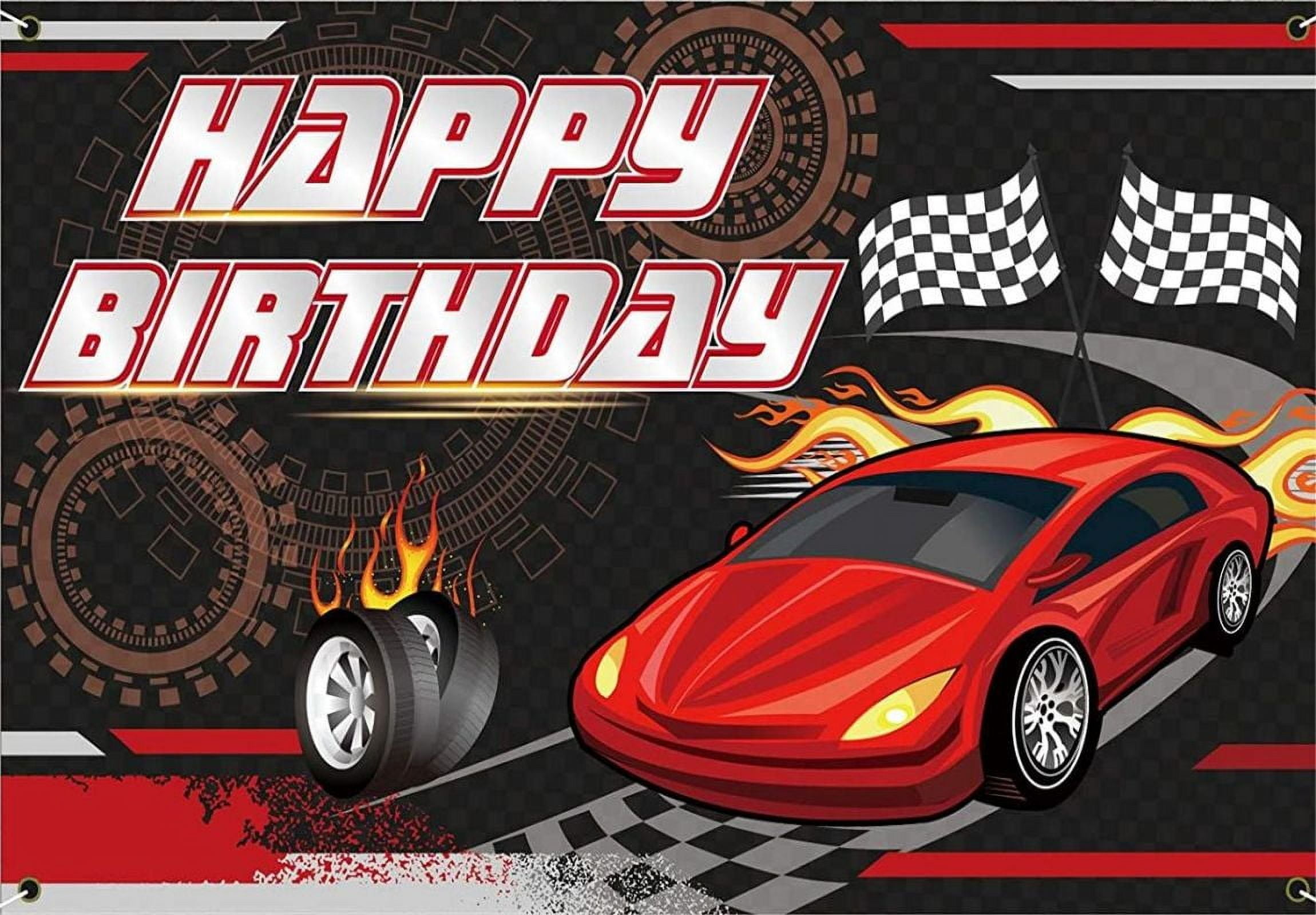 Hot Car Background Photography Backdrops Party Photo Banner Birthday ...