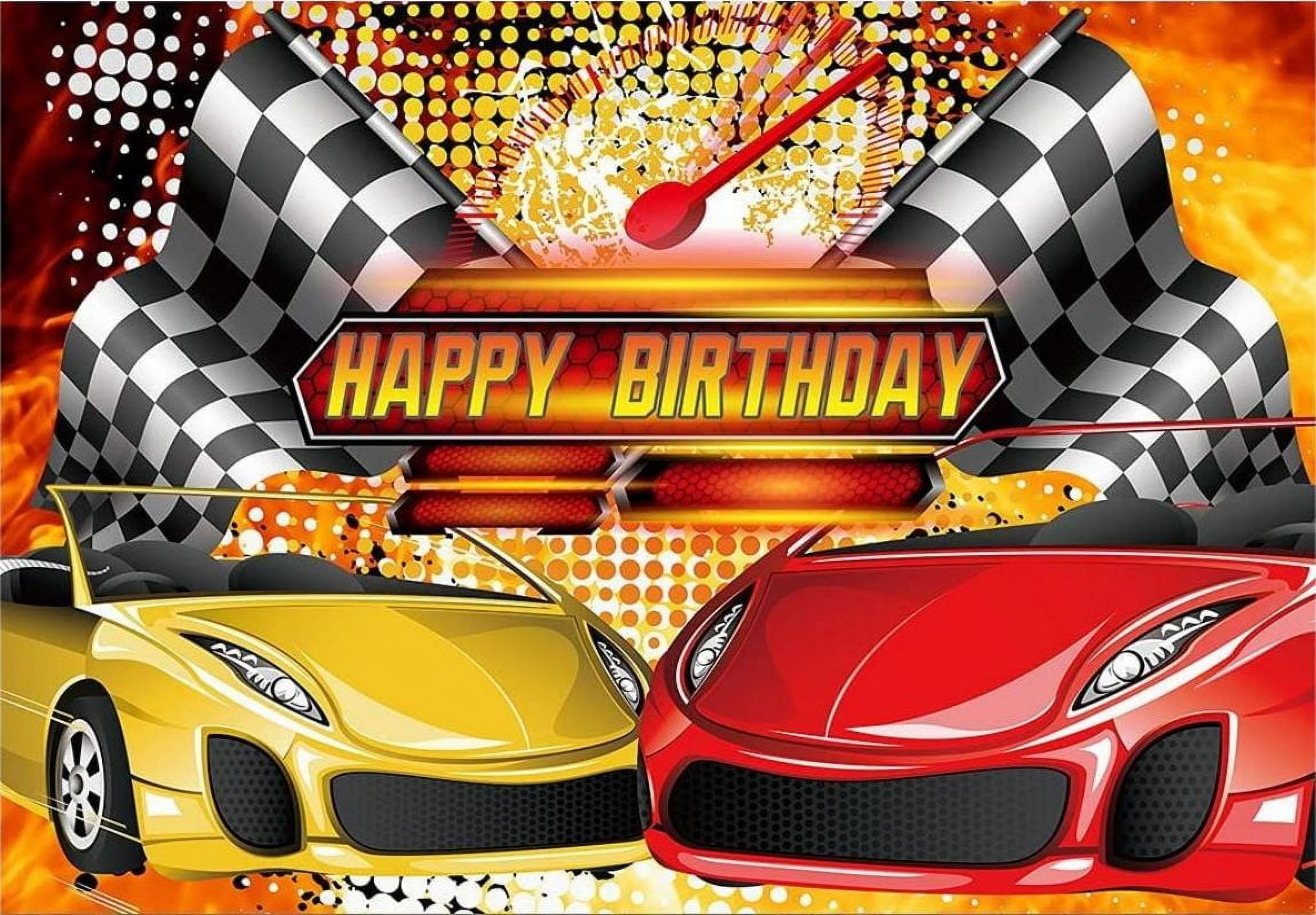 Hot Car Background Photography Backdrops Party Photo Banner Birthday ...