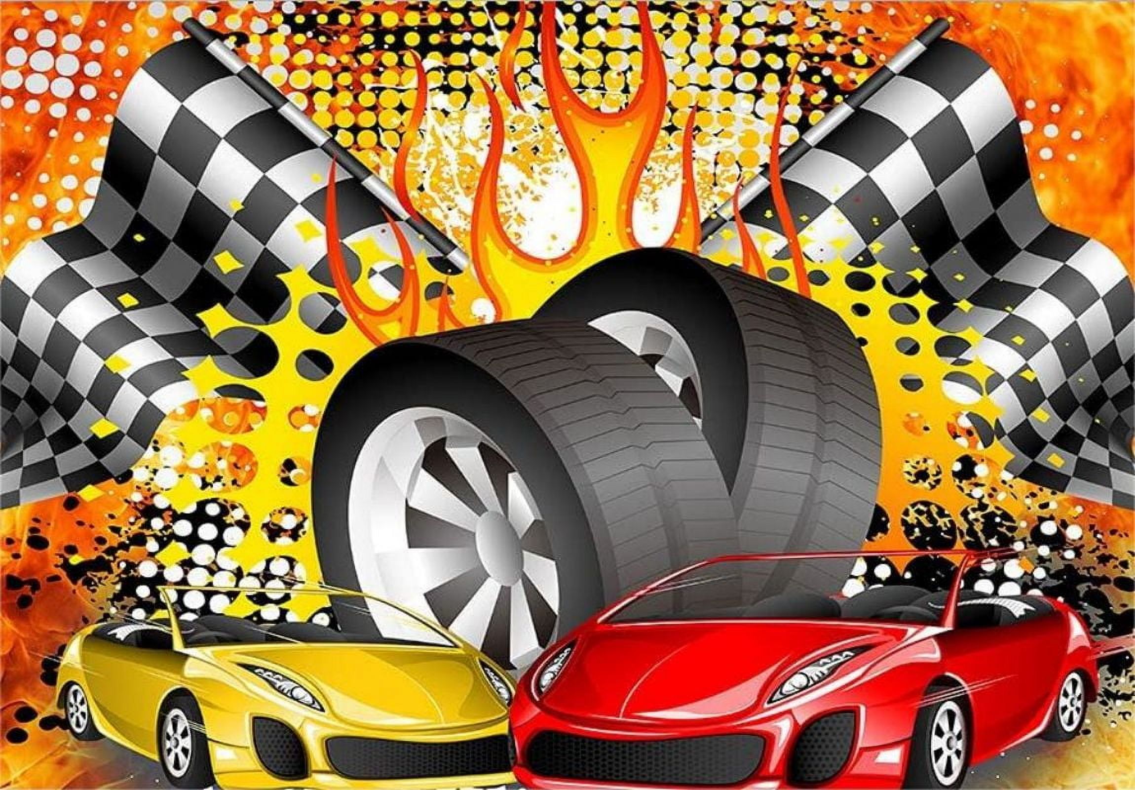 Hot Car Background Photography Backdrops Party Photo Banner Birthday ...