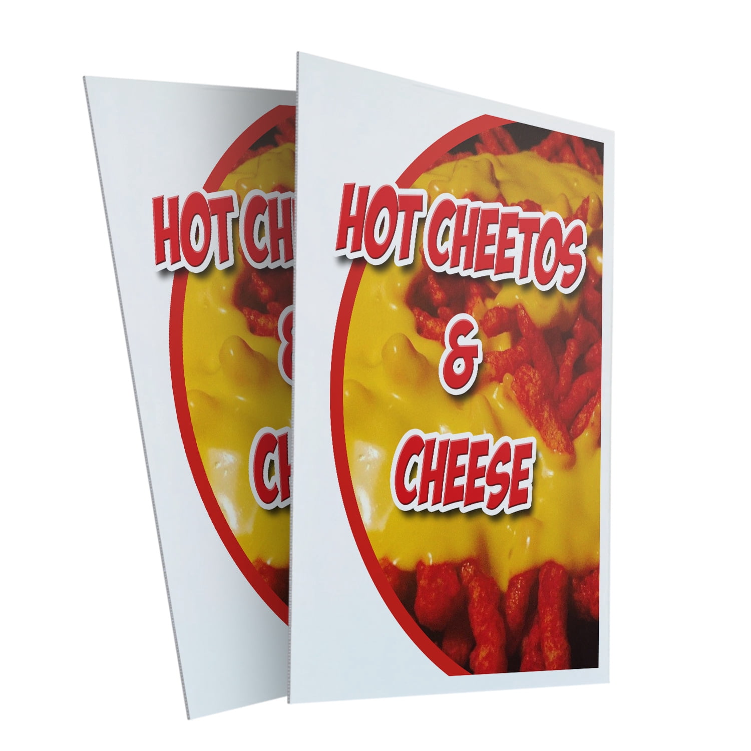 Hot Cheetos & Cheese (2-PACK) 24" x 36" Plastic Signs | Sign Insert 4mm ...