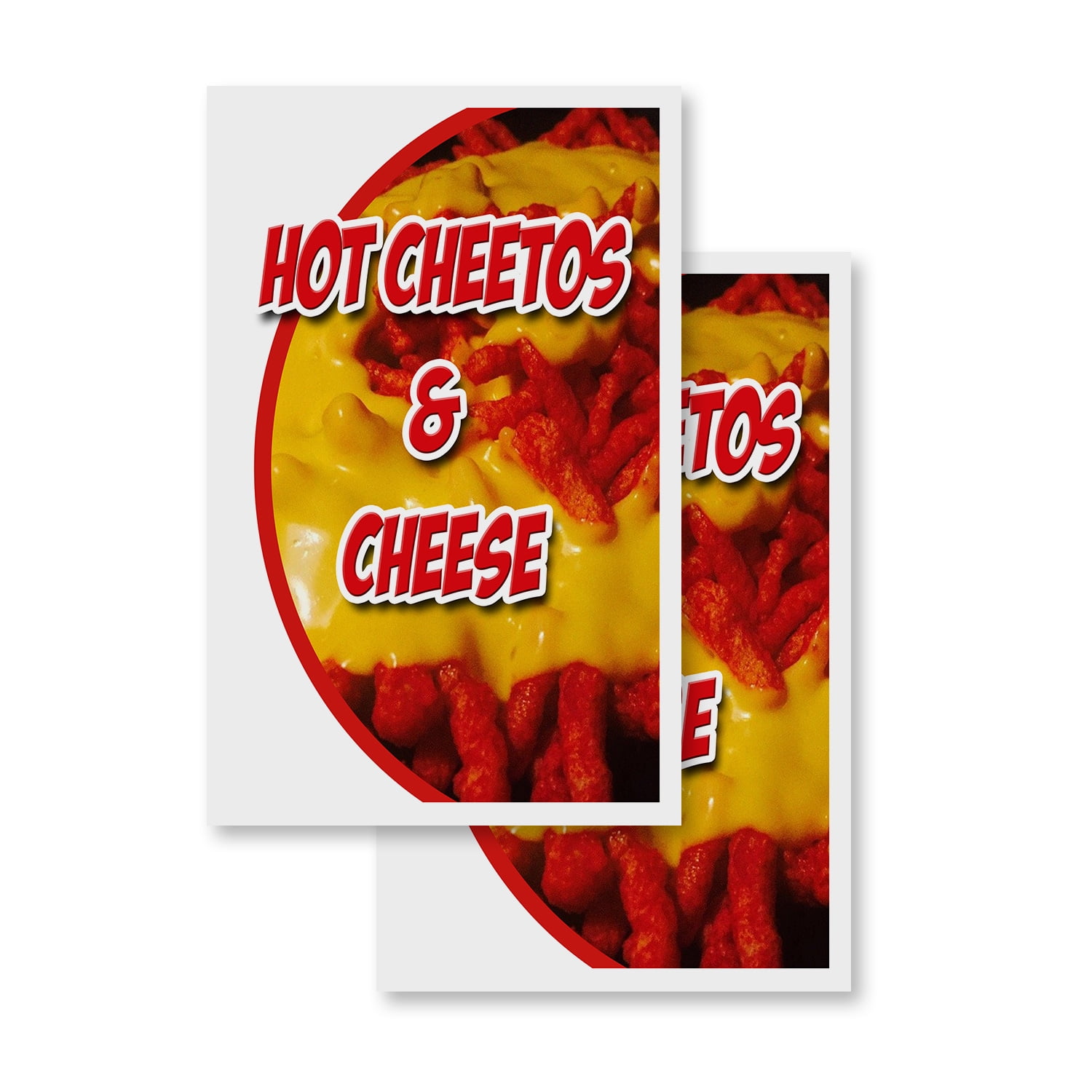 Hot Cheetos & Cheese (2-PACK) 24" x 36" Vinyl Decals | Sign Insert Peel ...