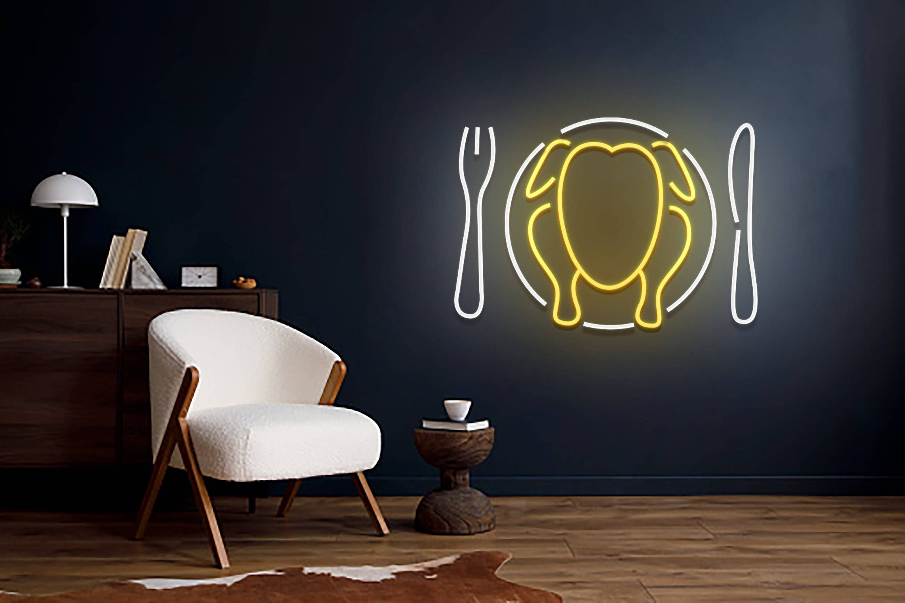 Hot Chicken Neon Sign, Restaurant Welcome Sign - Walmart.com