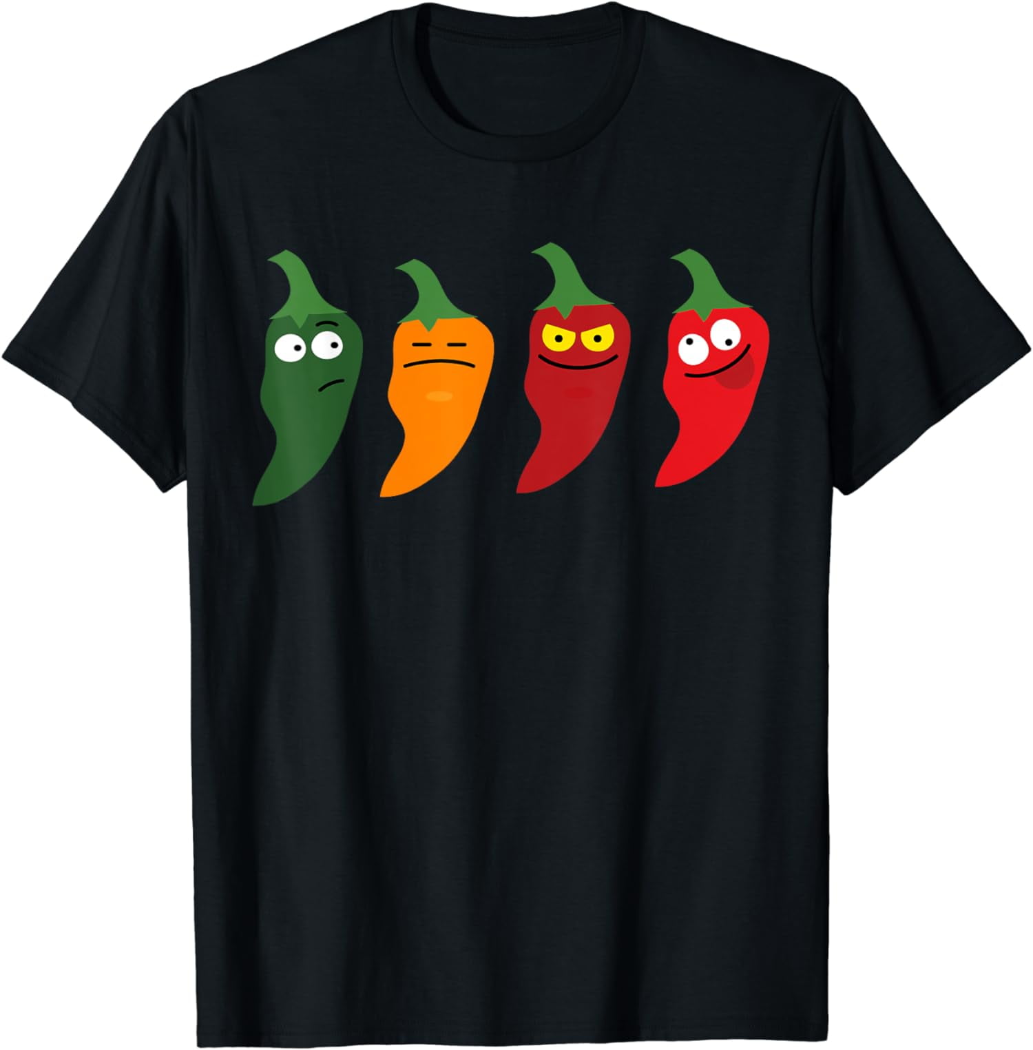 Hot Chilli Peppers Mascot - Funny Cartoon Chili T-Shirt - Walmart.com