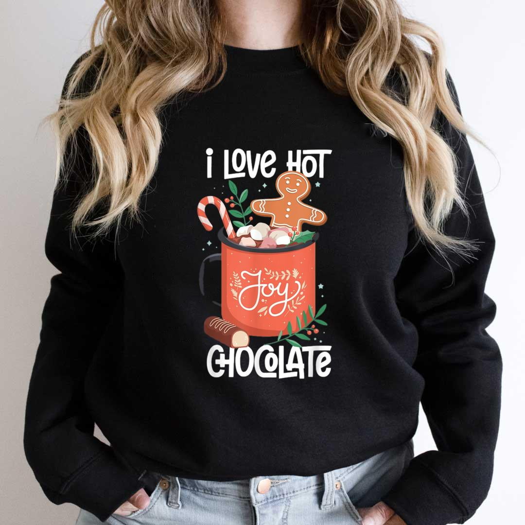 Hot Chocolate Drinking Chocolate Milk Funny Hot Cocoa Holiday Graphic ...