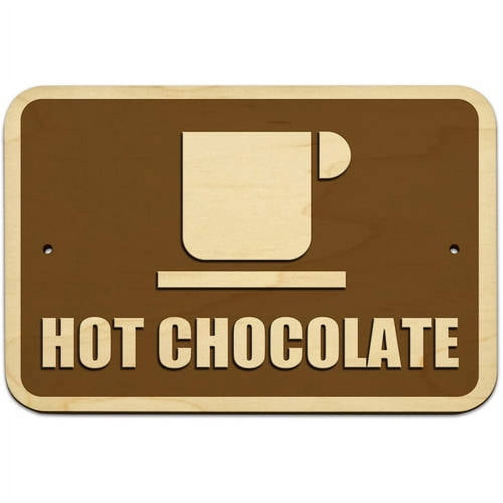 Hot Chocolate 9" x 6" Wood Sign - Walmart.com